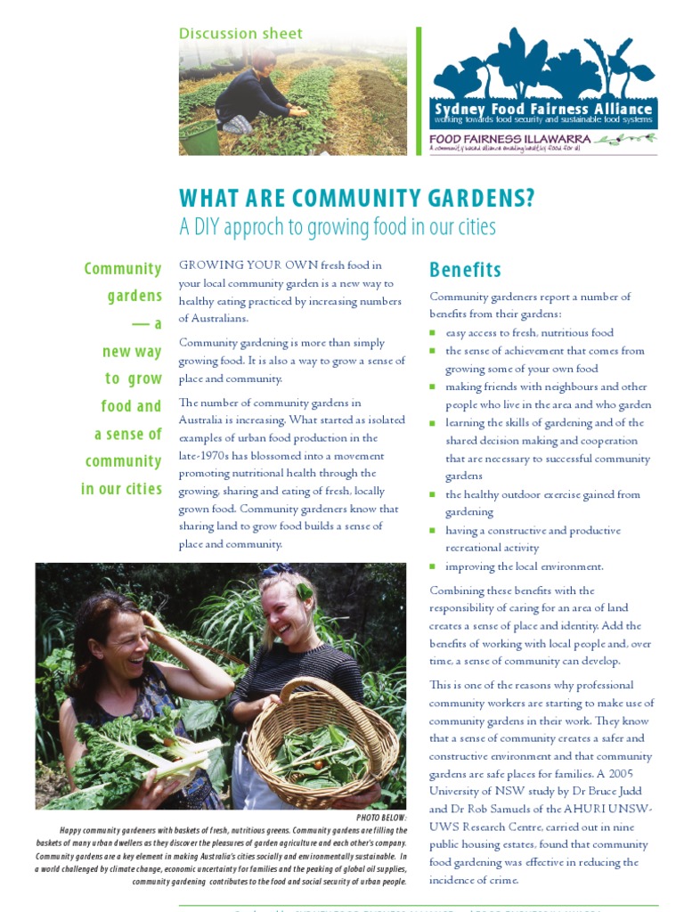 Community Gardens Boost Urban Life | PDF | Food Systems | Foods