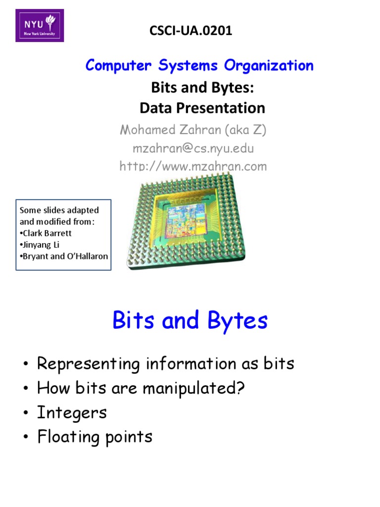 Data Representation Fundamentals | PDF | Integer (Computer Science) | Byte