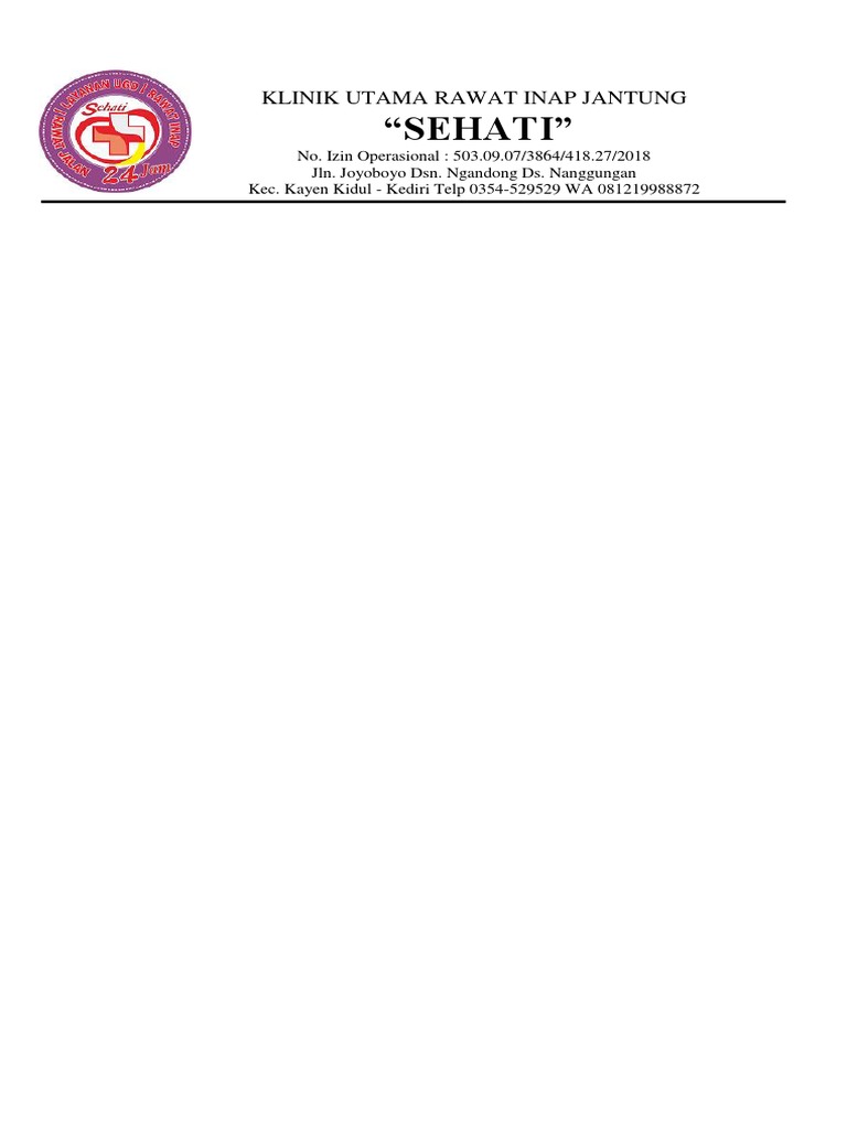 Kop Surat Klinik | PDF