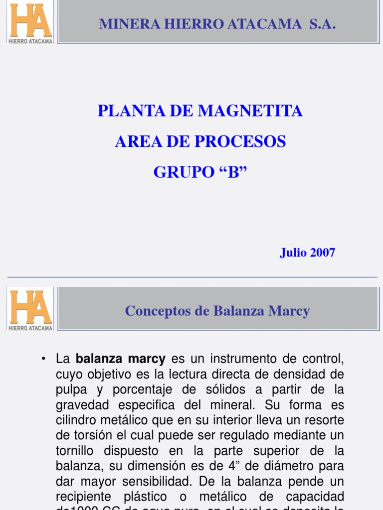 Balanza Marcy | PDF | Densidad | Minerales