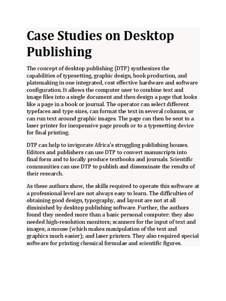 Desktop Publishing in African Education | PDF | Publishing | Graphic Design