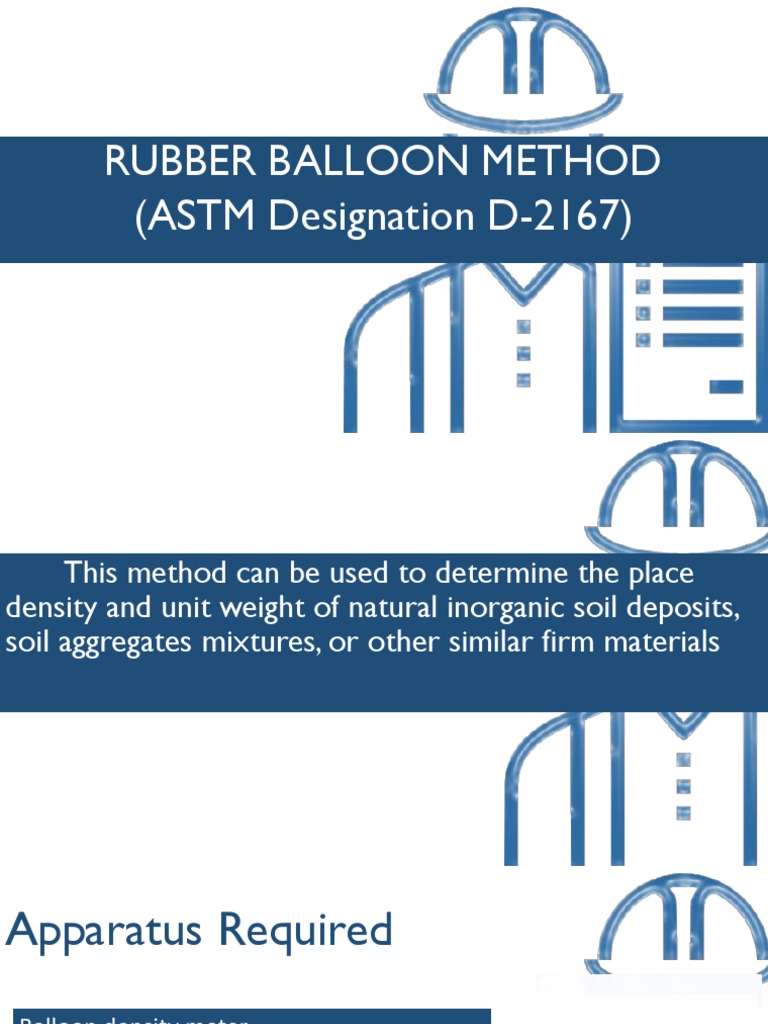 Rubber Balloon Method for Soil Density | PDF | Science & Mathematics