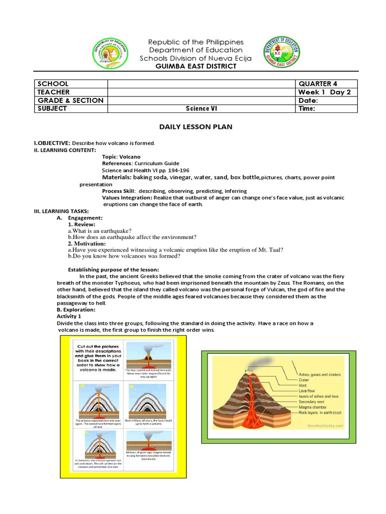 Science 6 Q4 W2 | PDF | Volcano | Magma