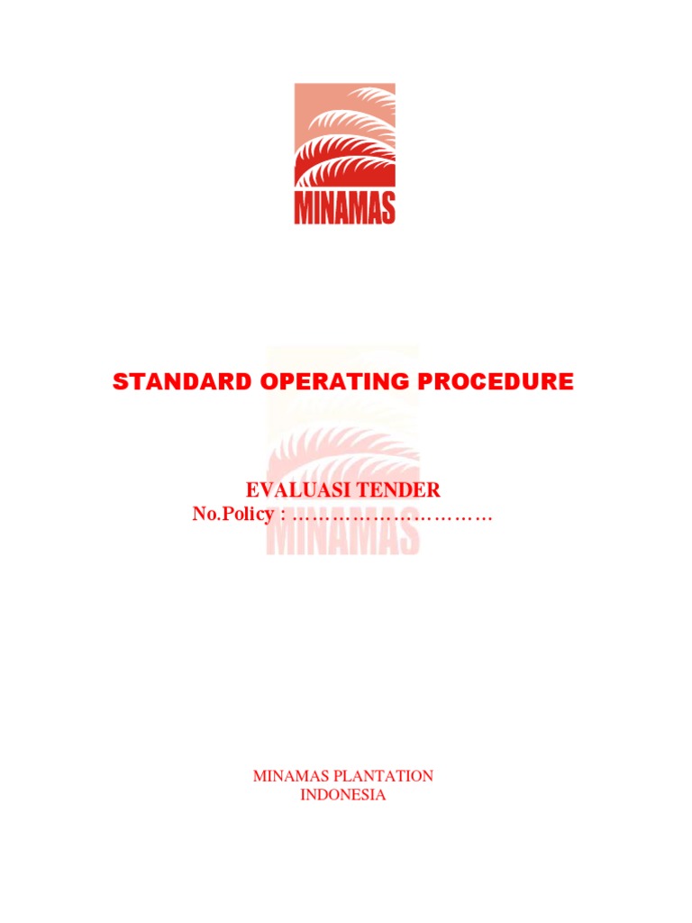 SOP EMS-Evaluasi Tender | PDF