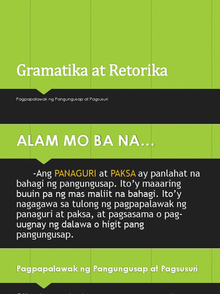 Filipino Report | PDF