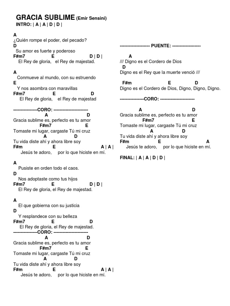 GRACIA SUBLIME (Emir Sensini) | PDF