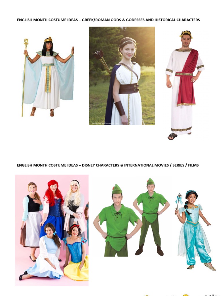 English Month Costume Ideas | PDF