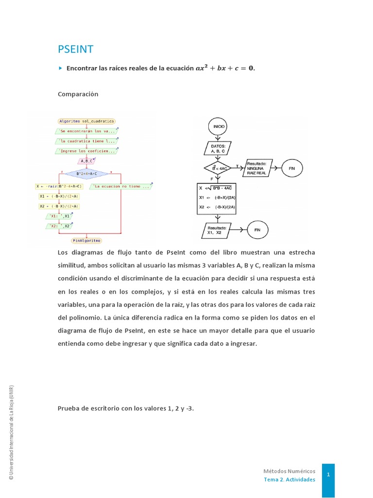 Manejo Pseint | PDF | Lenguaje de programación | Algoritmos