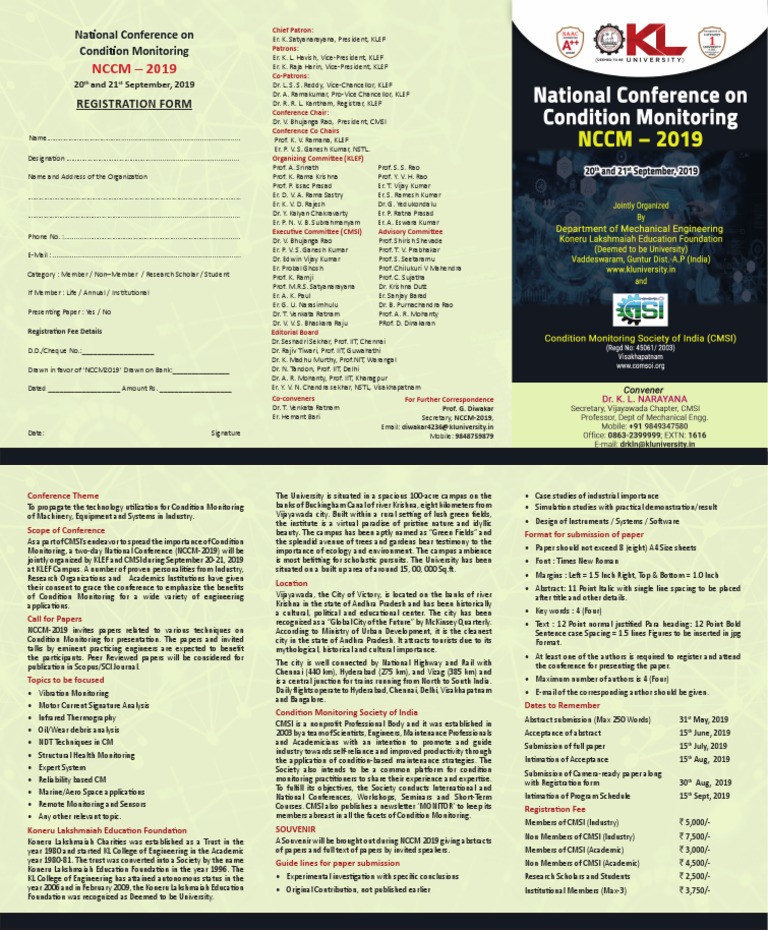 NCCM 2019 Brochure | PDF