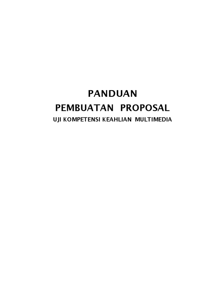 PANDUAN PEMBUATAN PROPOSAL UJIKOM MM 2020 Rev.22.1.20 | PDF | Seni
