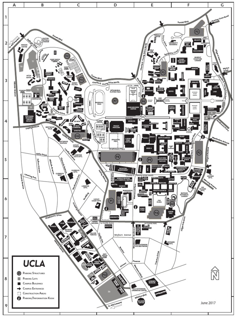 UCLA Campus Map PDF | PDF | Sports | Leisure