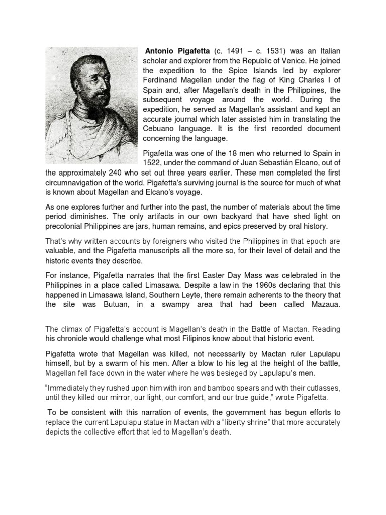 Antonio Pigafetta | PDF | Philippines