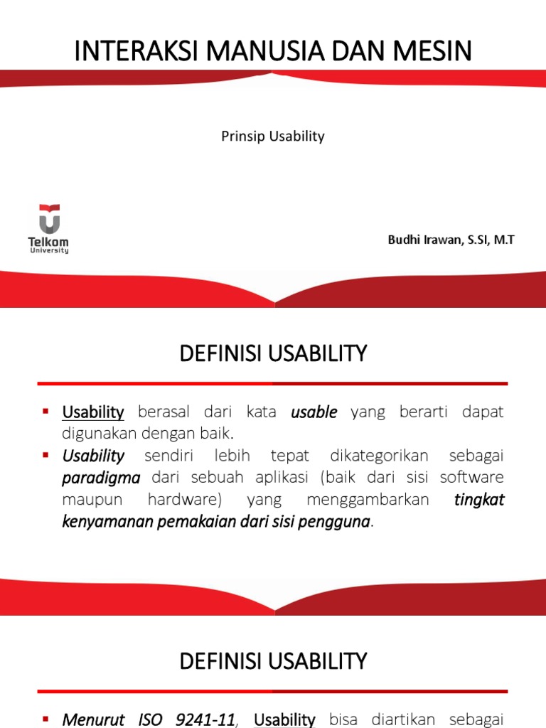 Materi 2 Prinsip Usability | PDF