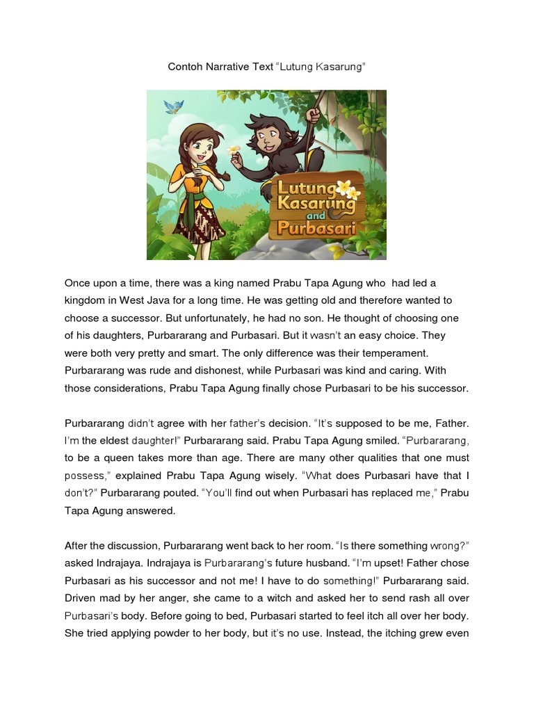 Contoh Narrative Text | PDF | Mythology | Nature