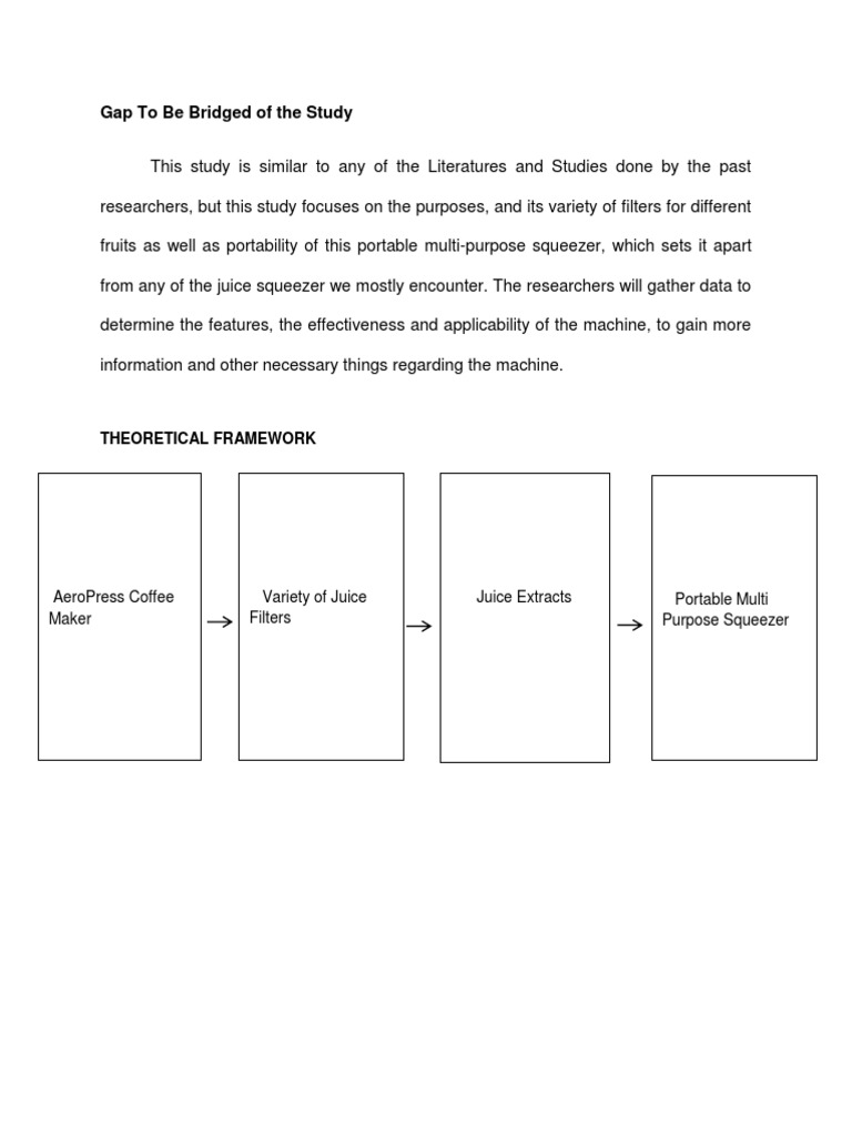 Gap To Be Bridged of The Study | PDF