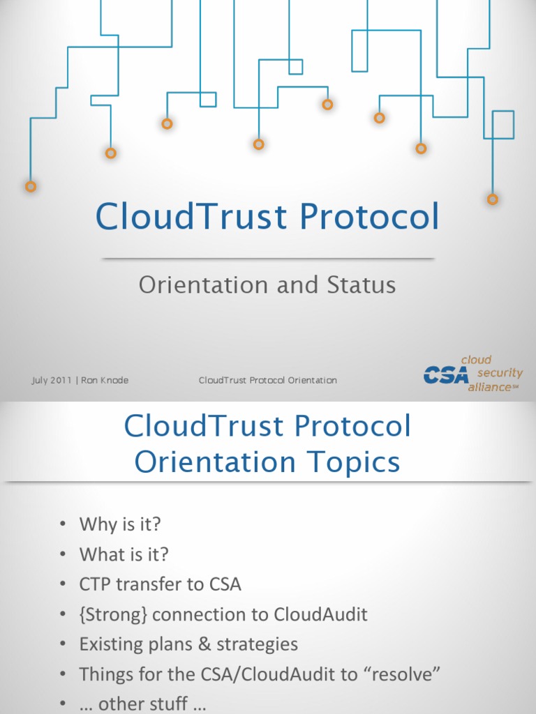 CloudTrust Protocol | PDF | Representational State Transfer | Cloud Computing