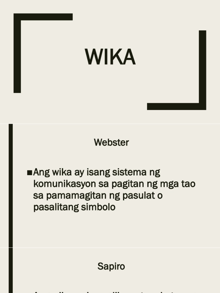 Wika | PDF