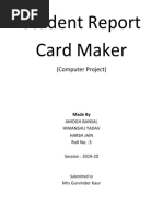 Student Report Card System | PDF | Input/Output | Information Age