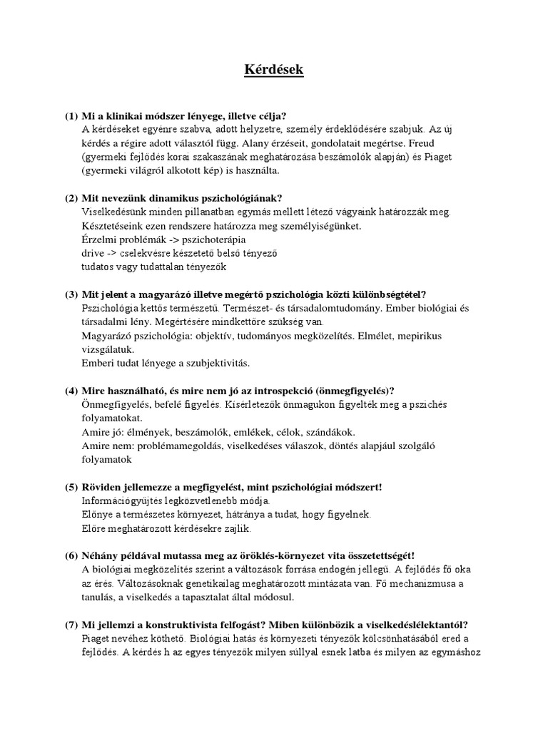 Kidolgozott Pszicho | PDF