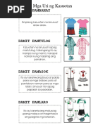 Mga Uri NG Damit | PDF