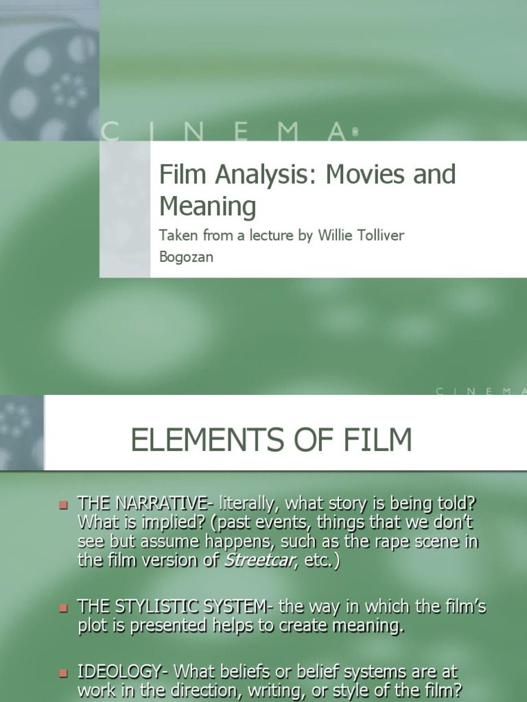 Film Analysis | PDF | Narrative