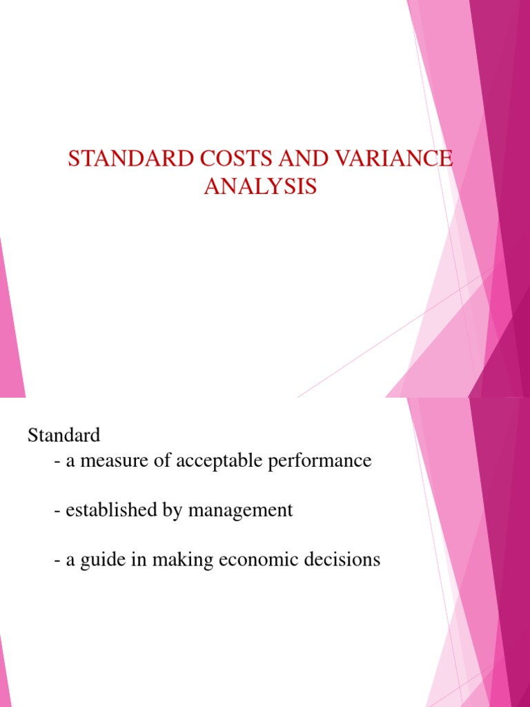 Standard Costing and Variance Analysis | PDF | Prices | Variance