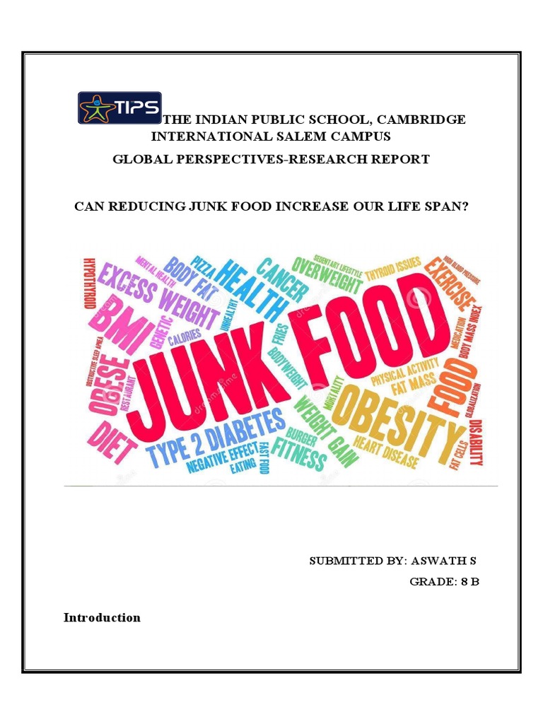 Junk Food PDF | PDF | Fast Food | Junk Food