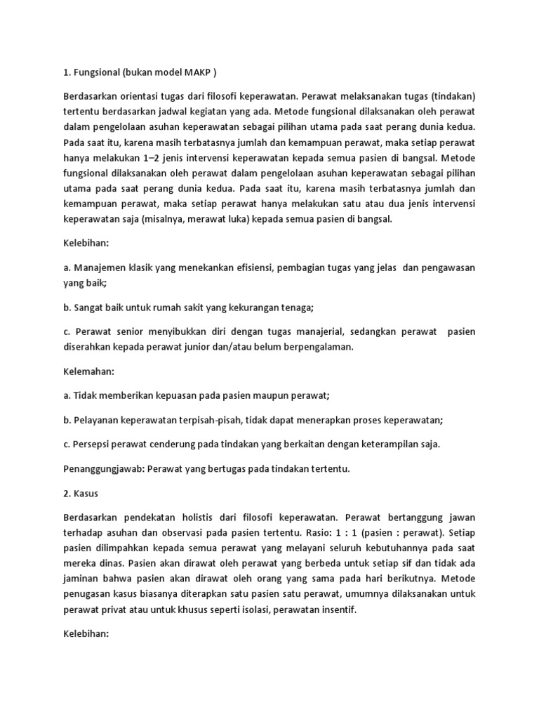 Jenis Makp Kelebihan Kekurangan | PDF