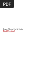 1TR-FE Engine Control Overview | PDF | Throttle | Fuel Injection