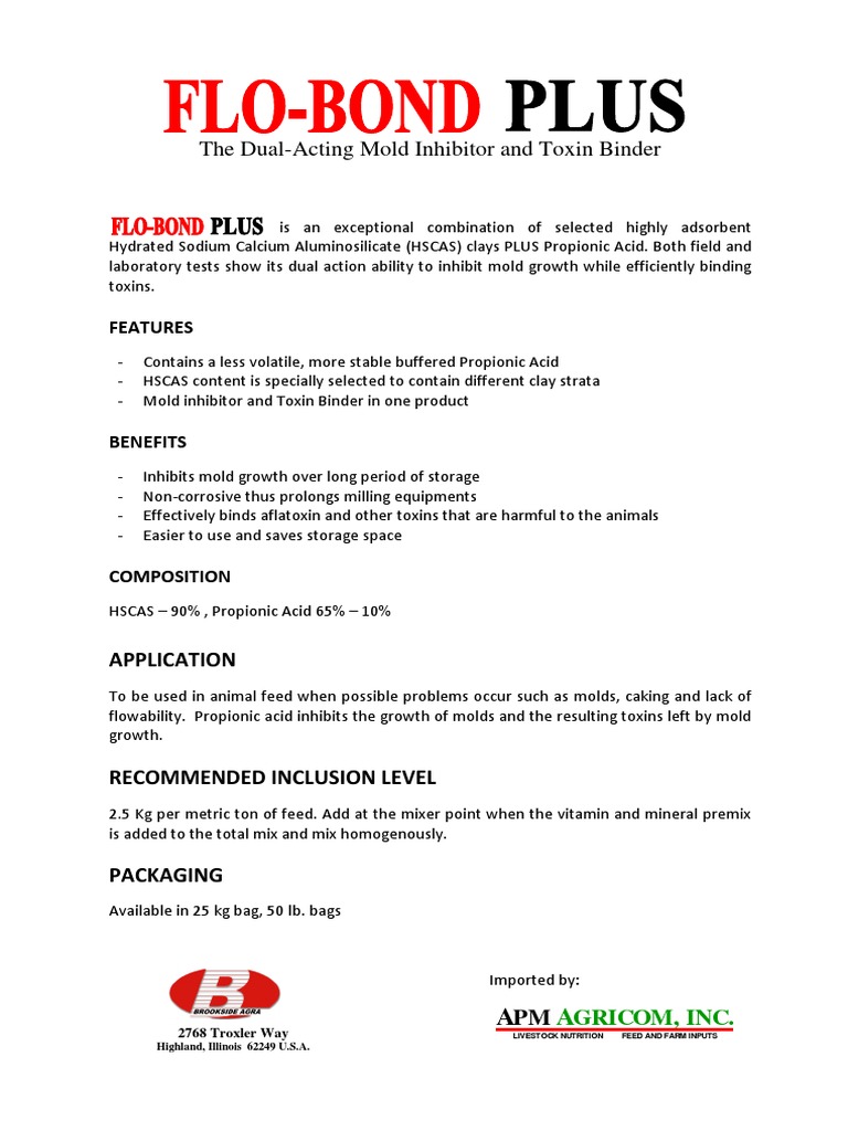 Flobond: Mold Inhibitor & Toxin Binder | PDF