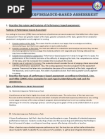 Assessment in Learning 2: Topic: Designing Meaningful Performance-Based ...