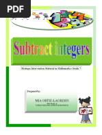 Integer Operations: Math Mazes | PDF | Mathematics | Arithmetic