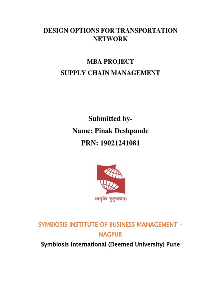 Design Options For Transportation Network | PDF | Transport | Inventory