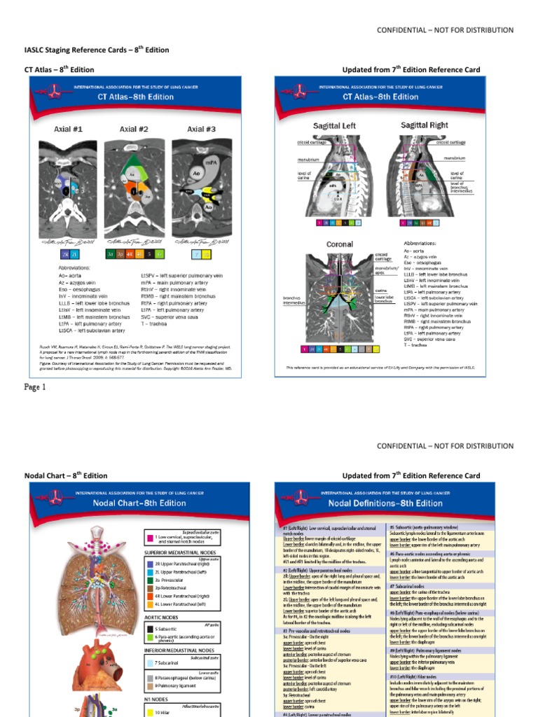 IASLC+Staging+Reference+Cards+8th+Edition Final CONFIDENTIAL | PDF ...