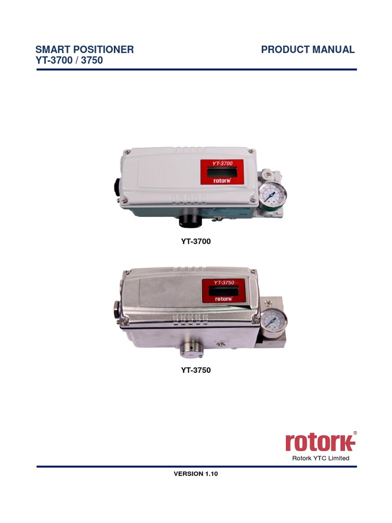Control Yt-3700 - 3750 | PDF | Valve | Actuator
