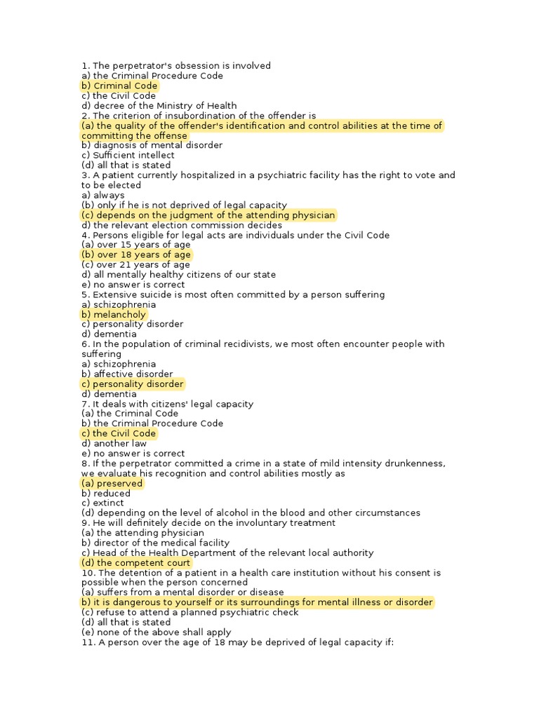 Forensic Psychiatry | PDF | Psychiatry | Mental Disorder
