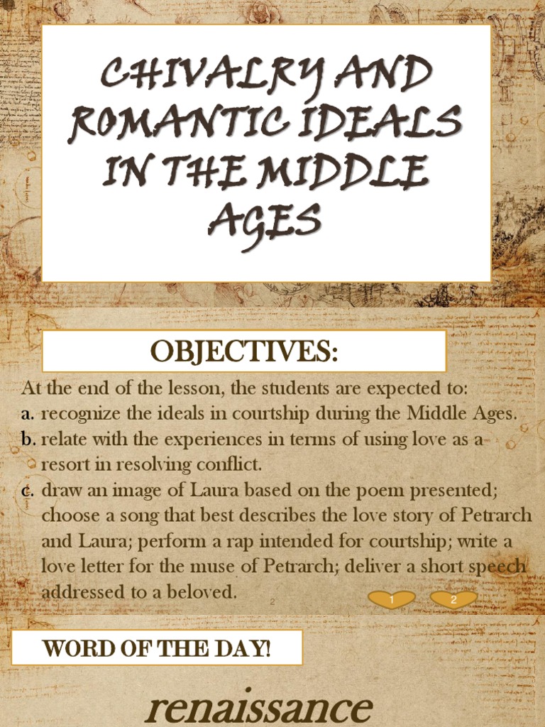 Chivalry and Romantic Ideals | PDF | Poetry