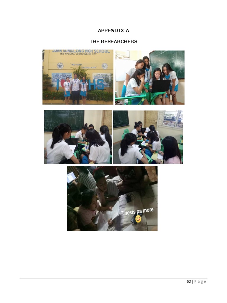 RP PR2 Final Appendix | PDF | Behavior Modification | Learning