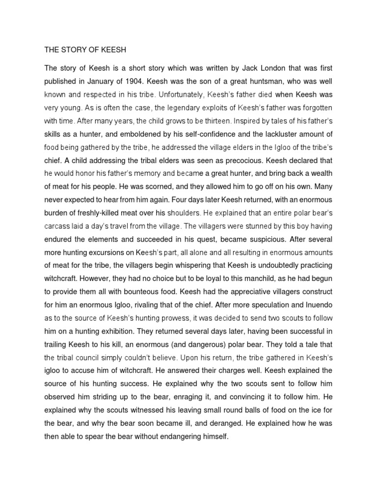 The Story of Keesh | PDF