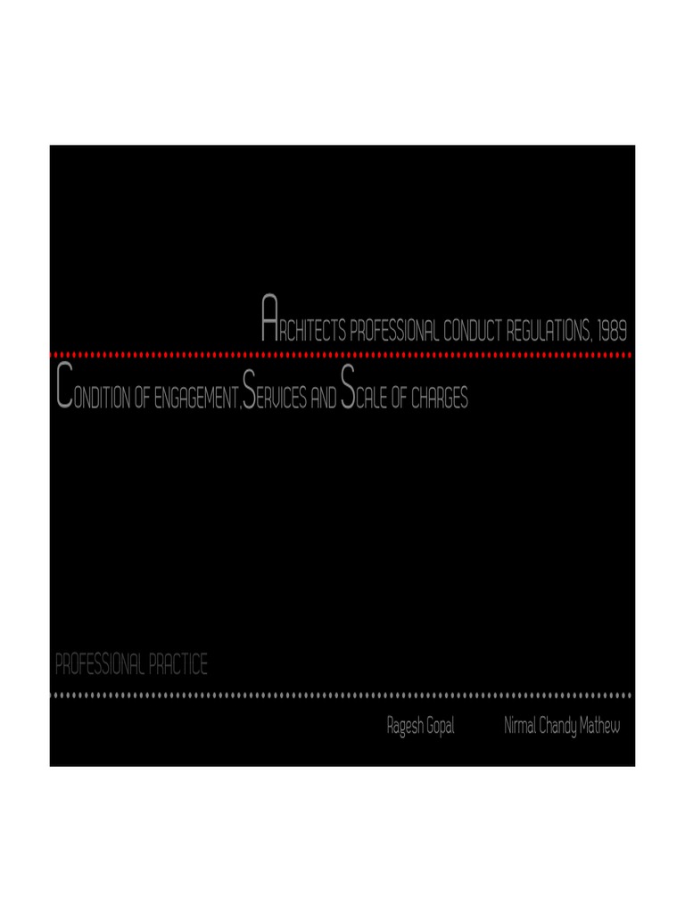 Architects Conduct and Fee Guidelines | PDF | Architect | Complaint