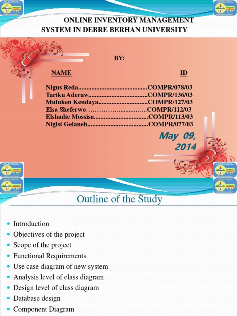Web Based Inventory Management System in DBU | PDF | Use Case | Databases