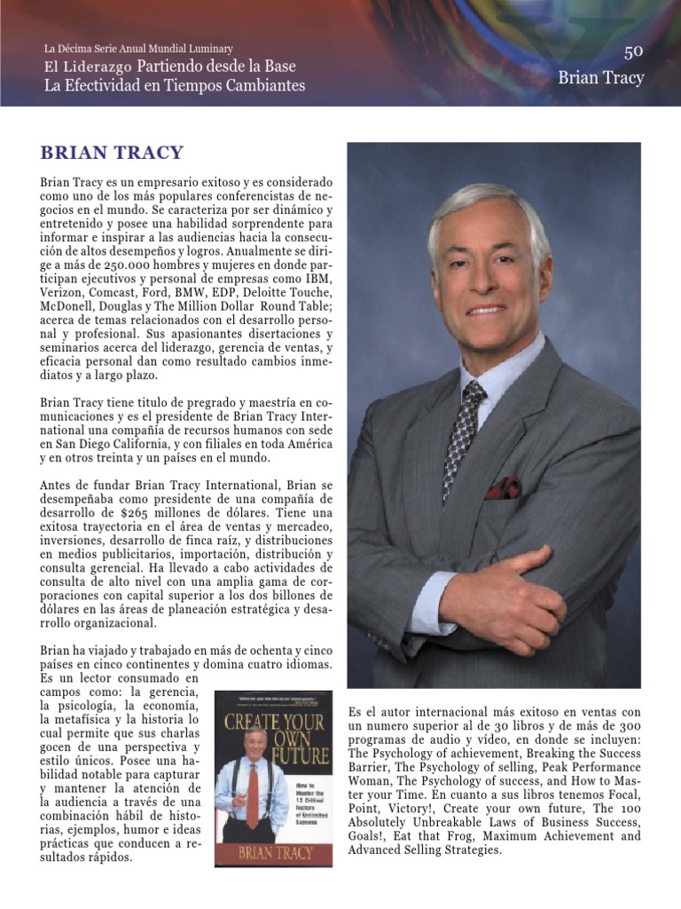 Brian Tracy - Liderazgo Motivacional | PDF | Liderazgo | Conceptos psicologicos