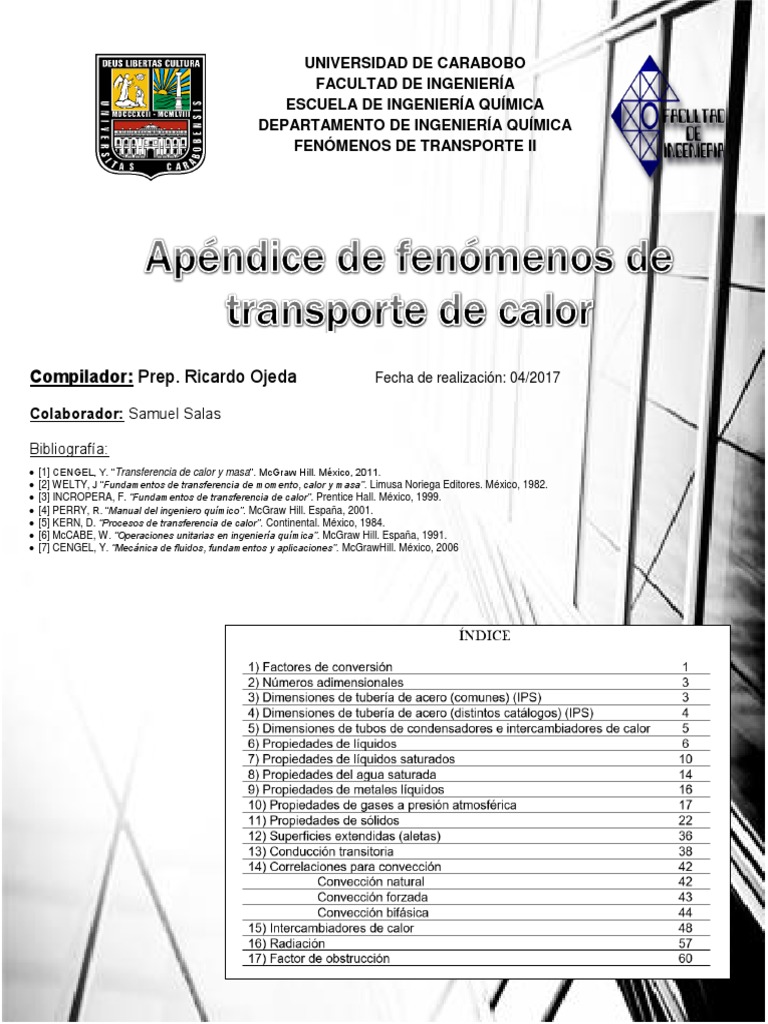 Apendice de Fenomenos II | PDF | Fenómenos de transporte | Convección