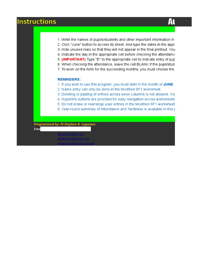 Automated Attendance Tracking SF2 | PDF