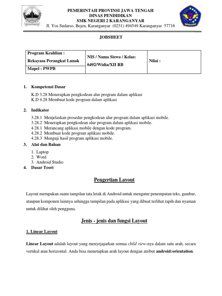 Jobsheet 3.28 | PDF