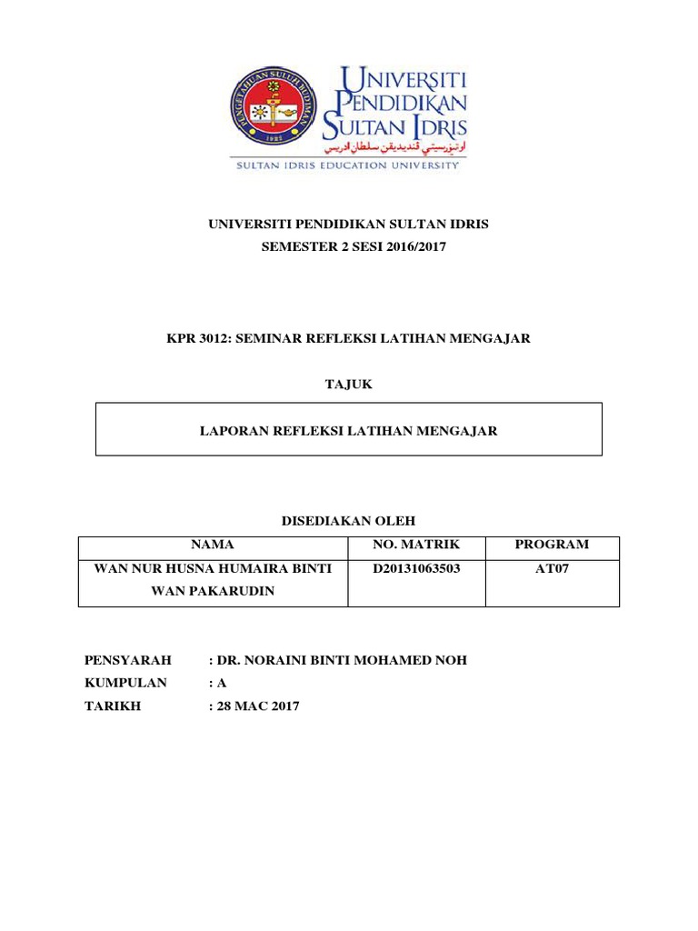 Laporan Refleksi LM | PDF