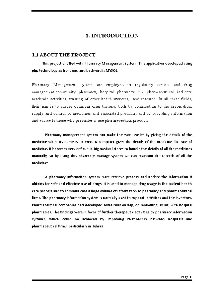 Pharmacy Management System Pdf Software Testing Pharmacy