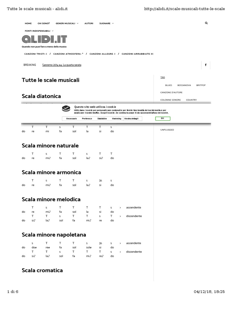 Scale Musicali | PDF