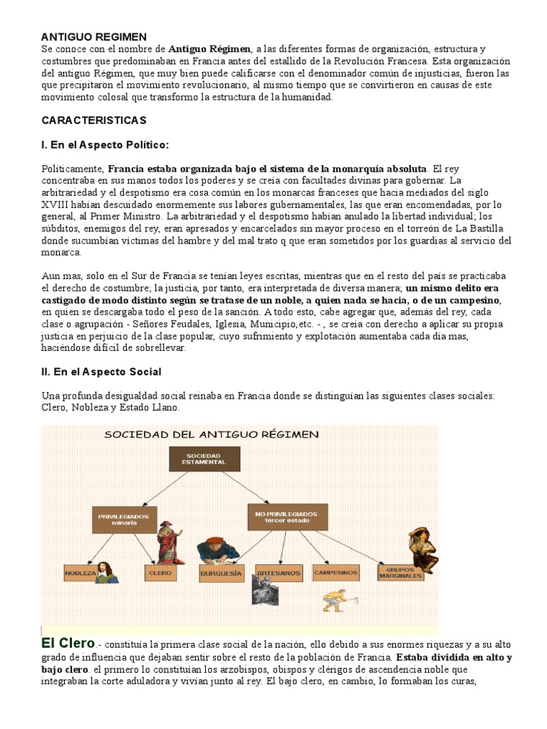 Estructura Social del Antiguo Régimen en Francia | PDF | Nobleza ...