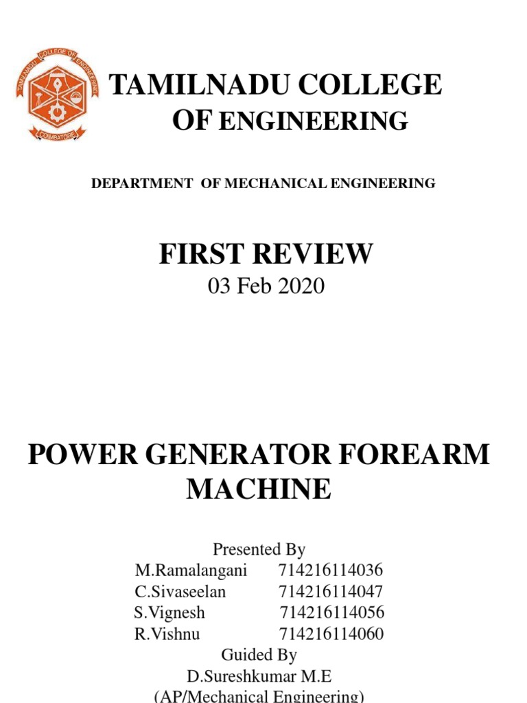Human-Powered Energy Generator Project | PDF | Electricity Generation ...
